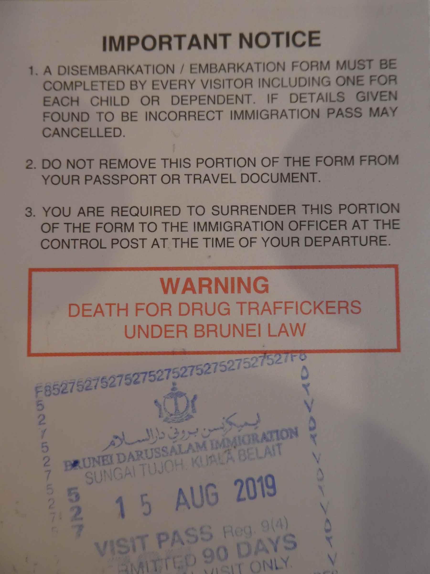 Transit to Bandar Seri Begawan – Brunei – Epic Odyssey